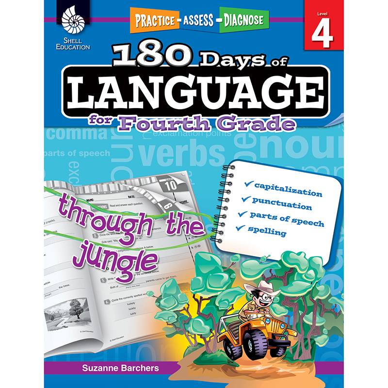 180 Days Language Workbook Grade 4 | Grammar Practice