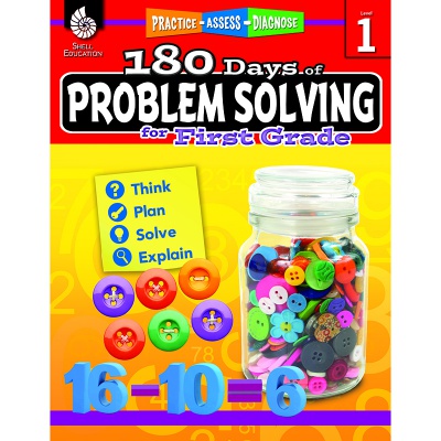 180 Days Problem Solving Workbook | Grade 1 Math Practice