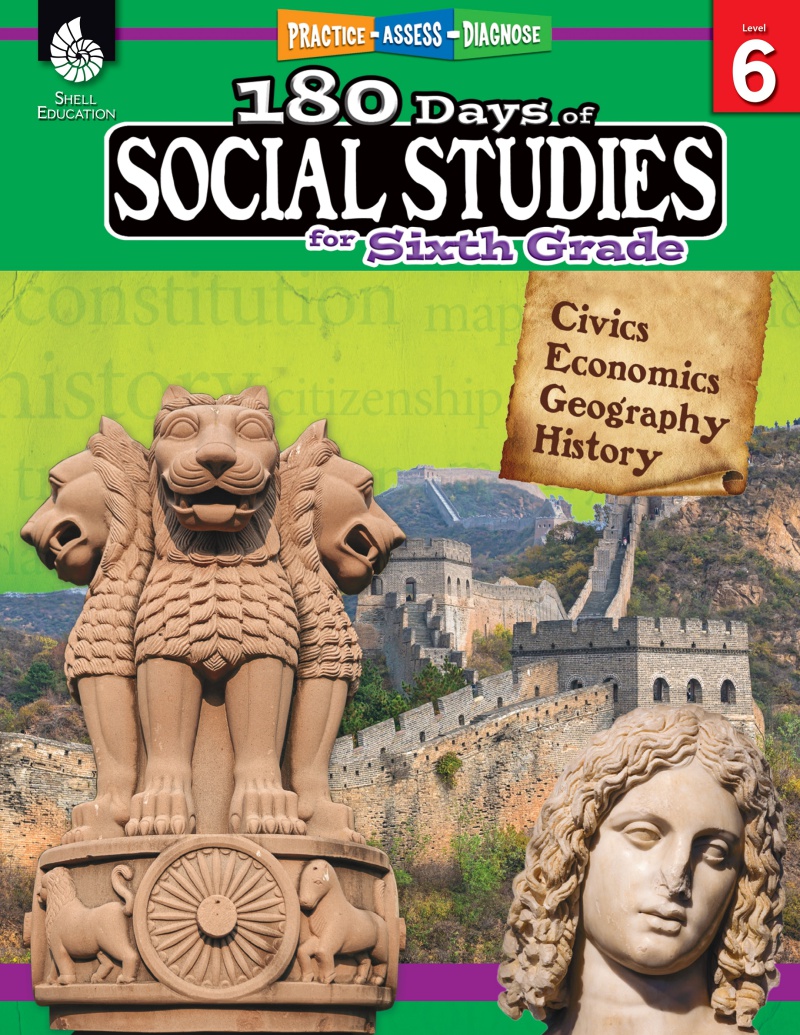 Grade 6 Social Studies Daily Practice Workbook | 180 Days