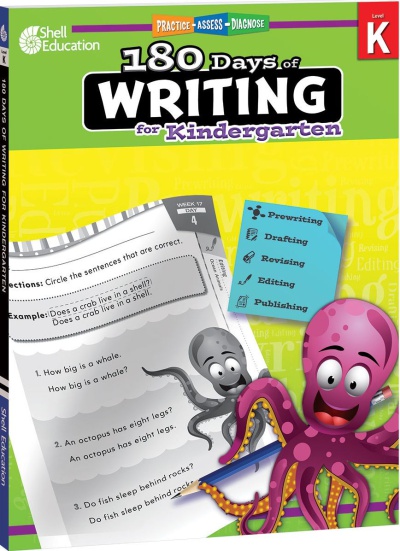 180 Days of Writing, Grade K – Shell Education