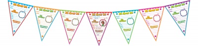 All About Me Pennants Bulletin Board Set – Teacher Created Resources