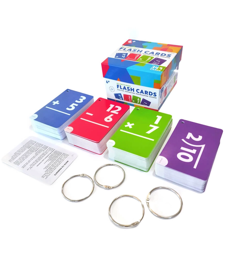 Math Facts Flash Cards Set | Addition Subtraction Multiplication