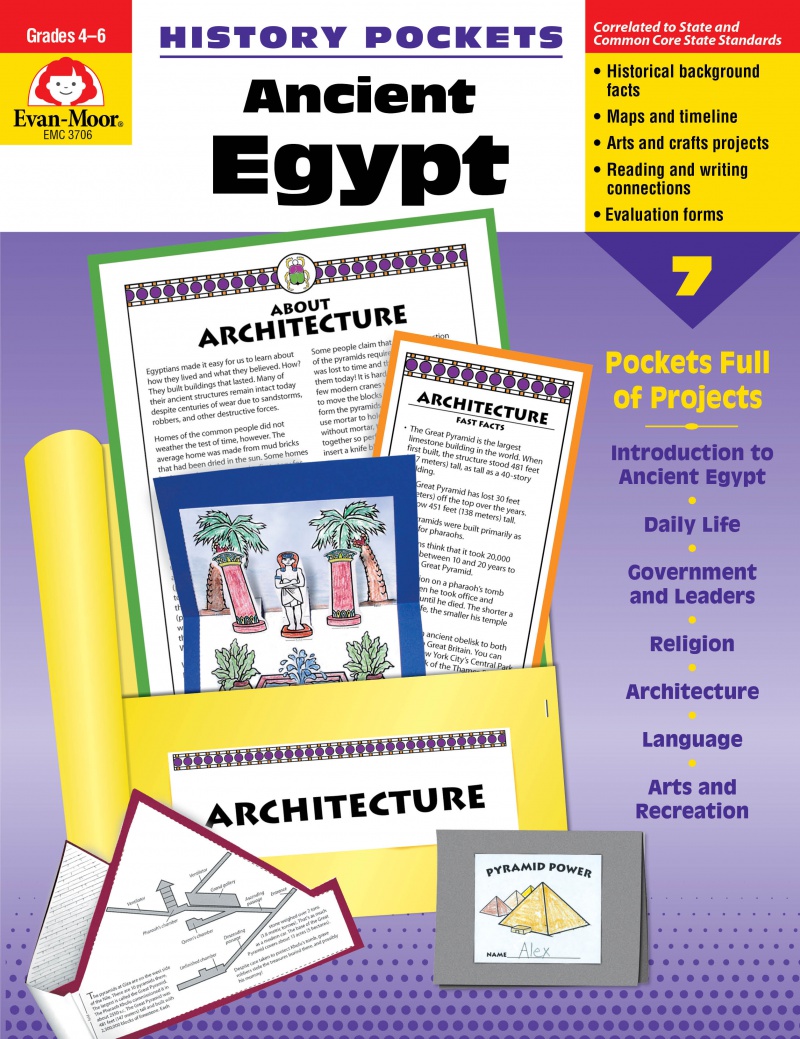 Ancient Egypt History Pockets Reproducible Book