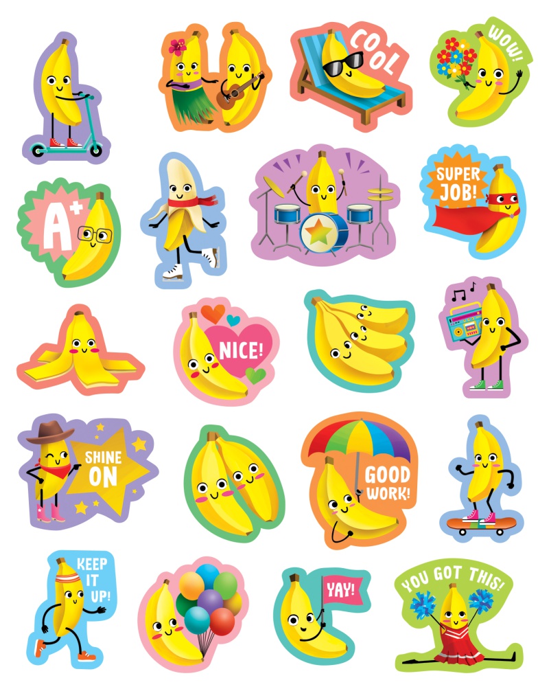 Banana Smelly Stickers – Teacher Created Resources