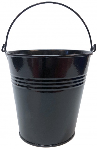 Black Metal Bucket Small – Charmed Craft and Party Inc