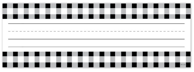 Buffalo Check Nameplates (Black) – Creative Teaching Press