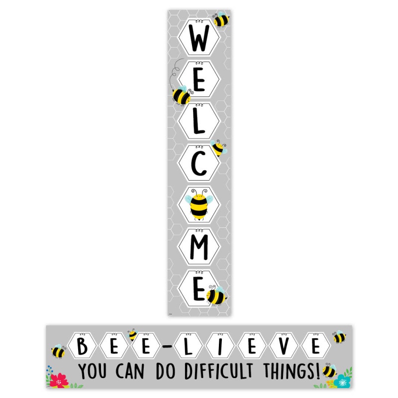 Busy Bees Welcome Banner Two-Sided | All Grades Classroom
