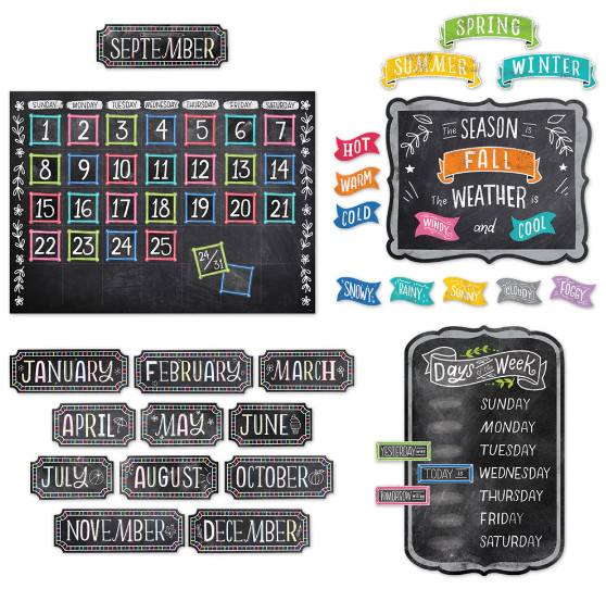 Chalk It Up! Calendar Set Bulletin Board – Creative Teaching Press