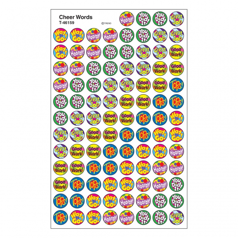 Cheer Words SuperSpot Stickers – Trend Enterprises, Inc