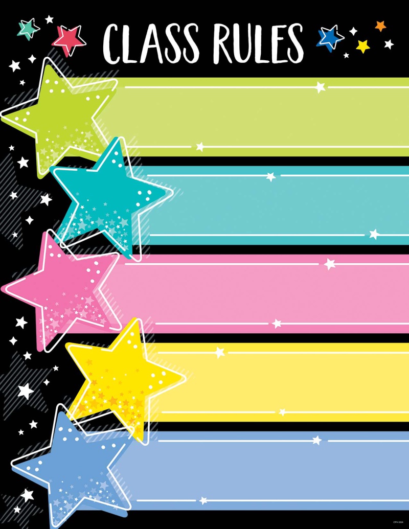 Class Rules Star Bright Chart – Creative Teaching Press