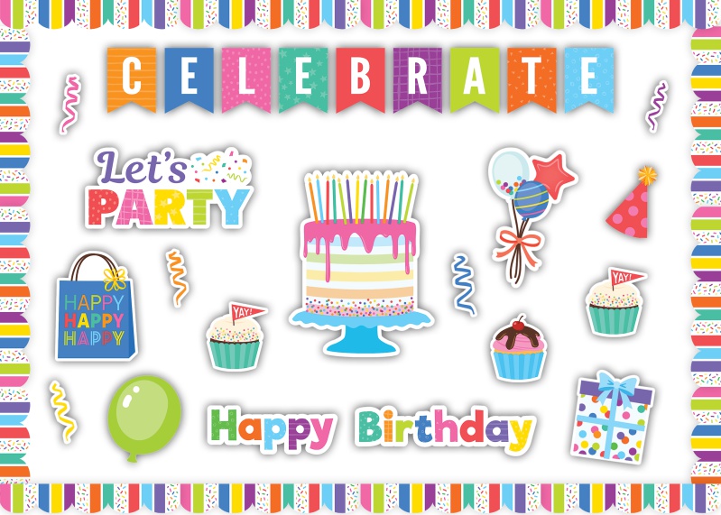 Colorful Happy Birthday Create & Decorate Quick Kit
