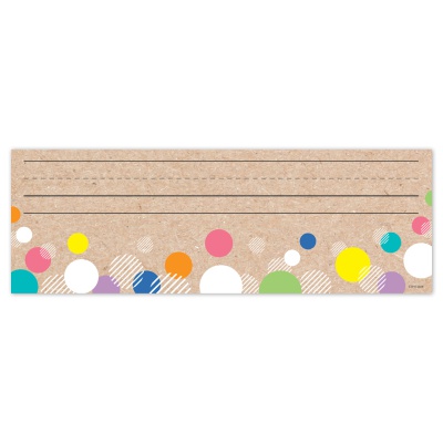 Colorful Kraft Bubbles Name Plates