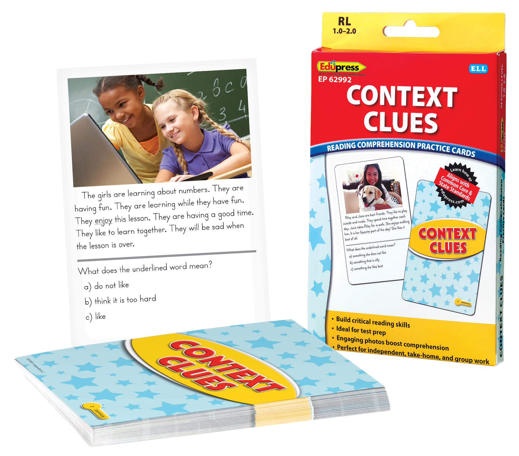 Context Clues Practice Cards Set of 40