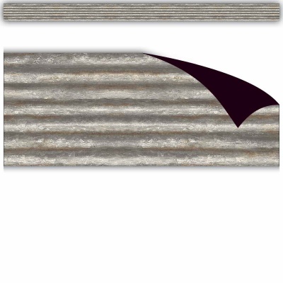 Corrugated Metal Magnetic Border for Classroom Displays | All Ages