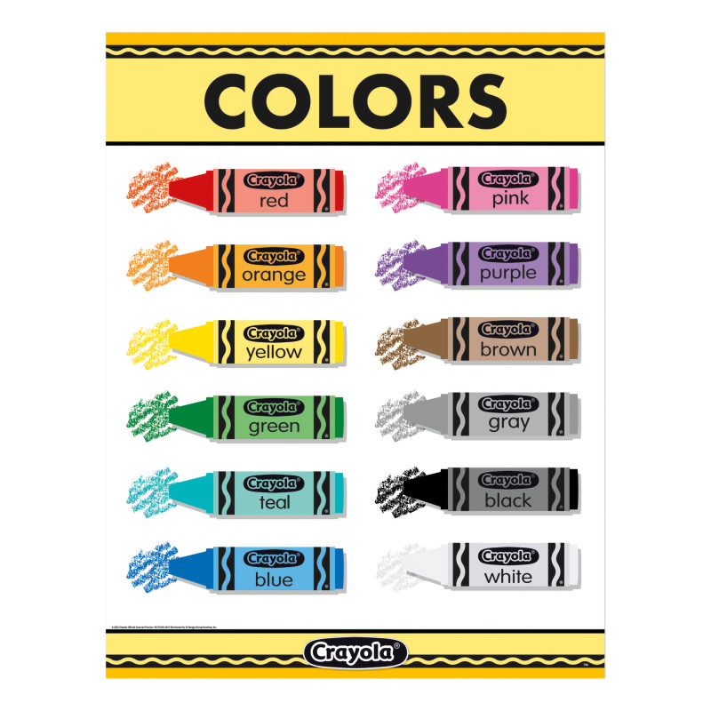 Crayola Colors Chart
