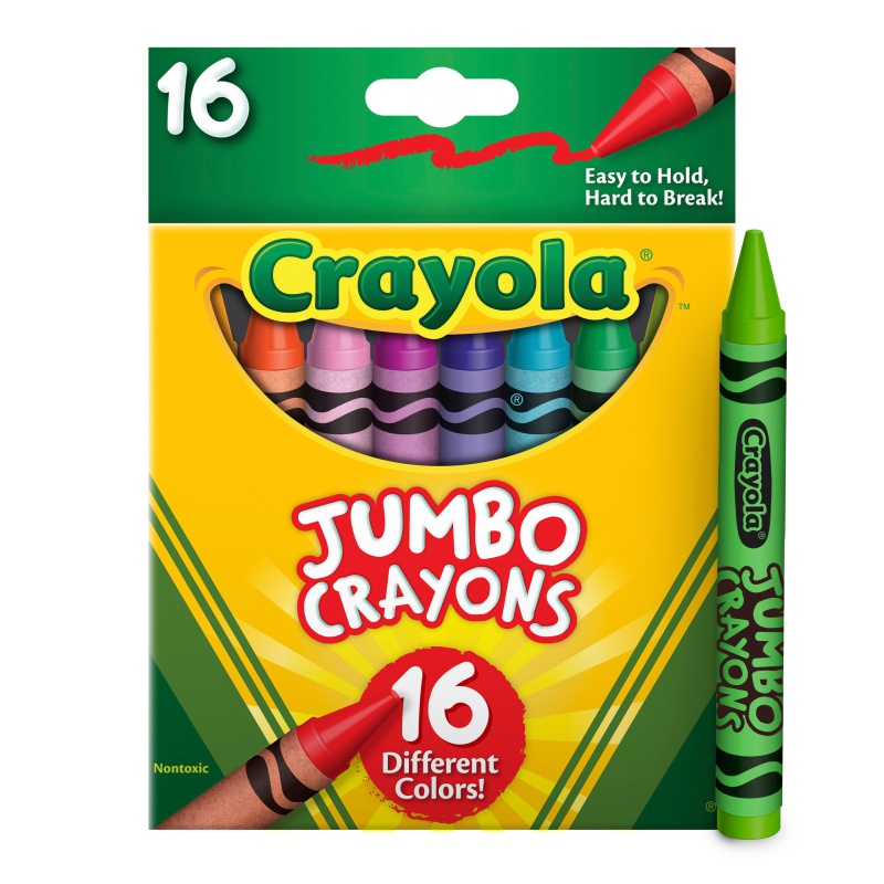 Jumbo Crayons 16-Color Set for All Ages | TeachingStuff