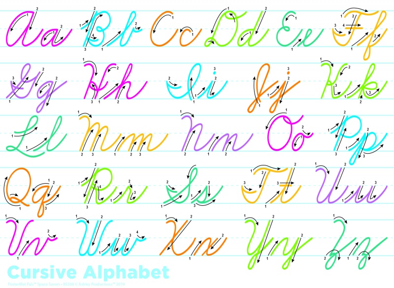 Cursive Smart Poly PosterMat Pals – Ashley Inc.