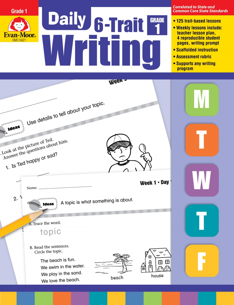 Daily 6-Trait Writing Practice for Grade 1 | Writing Skills