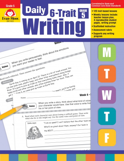 Daily 6-Trait Writing Grade 5 | Writing Skills Practice