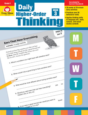Daily Higher-Order Thinking Activities for Grade 3 Students