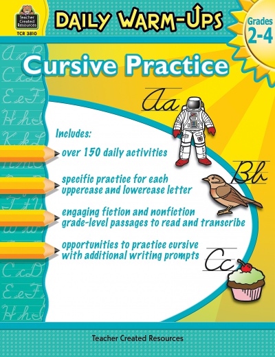 Daily Warm Up Cursive Practice