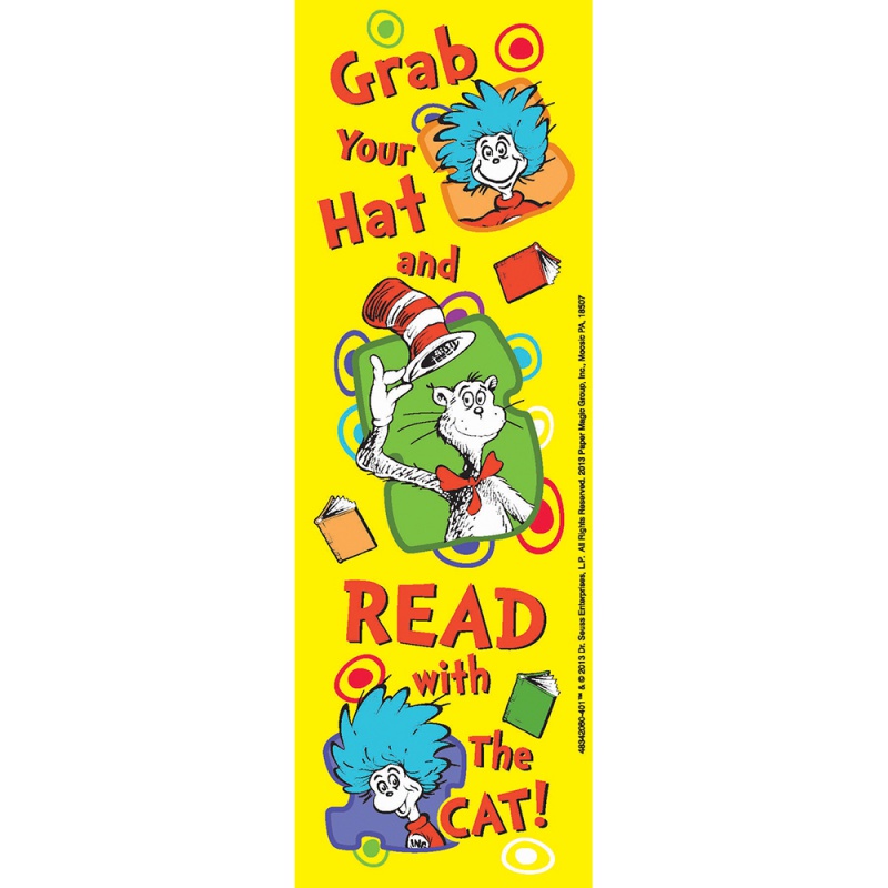 Dr Seuss Grab Your Hat Bookmark – Eureka