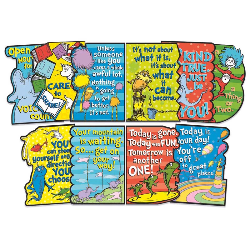 Dr. Seuss Poster Set - Die-Cut Classic Bulletin Board Set
