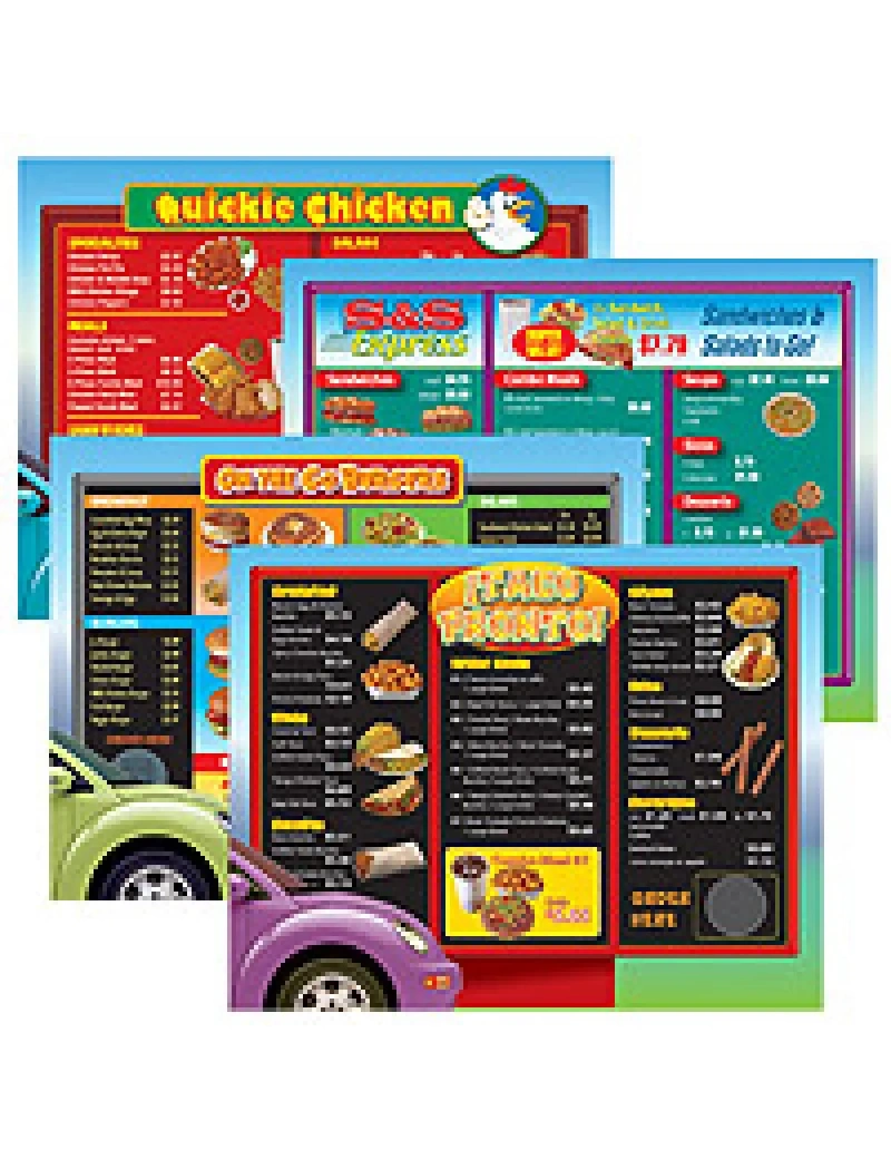 Drive-Thru Menu Math, Extra Menus 6-Pack