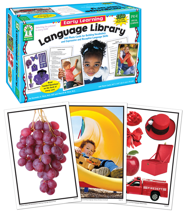 Early Learning Language Cards for Vocabulary | Ages 4-5