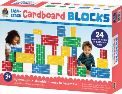 Easy-Stack Cardboard Blocks (24 Piece Set)