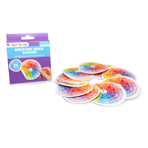 Emotions Wheel Sticker Class Pack of 25 – Open the Joy
