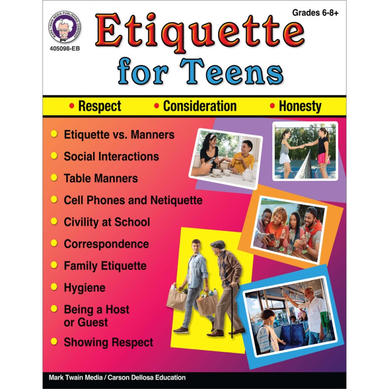 Teen Etiquette Workbook for Social Skills | Grade 9