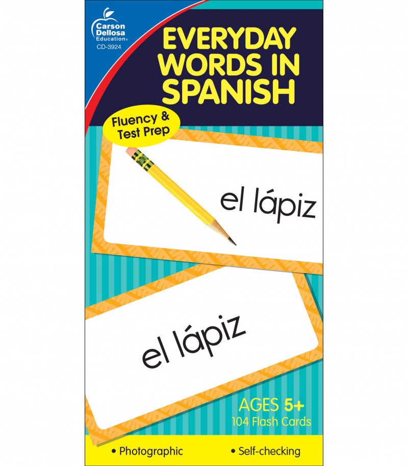Spanish Vocabulary Flash Cards | Ages 5-8 Language Learning