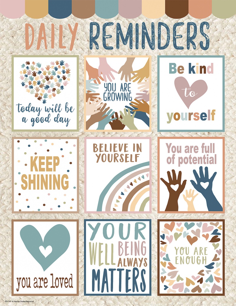 Everyone Is Welcome Daily Reminders Chart – Teacher Created Resources