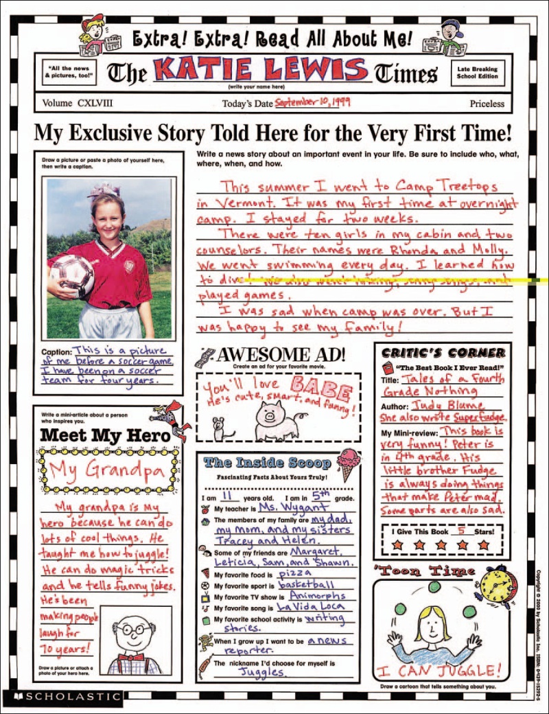Extra, Extra, Read All About Me! Poster Set