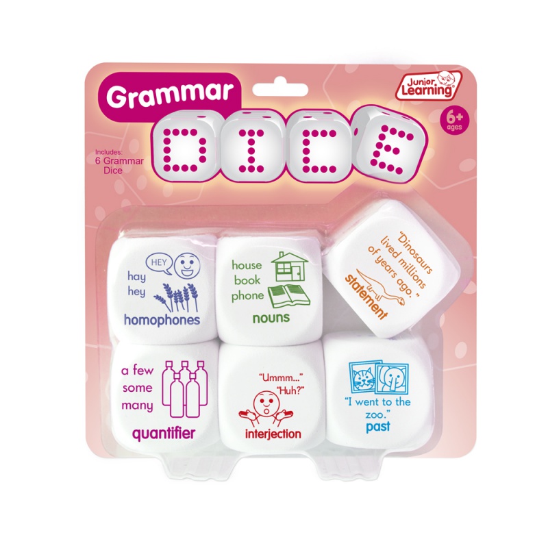 Grammar Dice Set for Language Arts | Ages 6-8