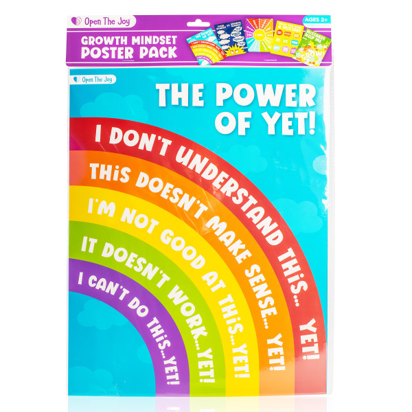 Growth Mindset Poster Pack Set of 5 – Open the Joy
