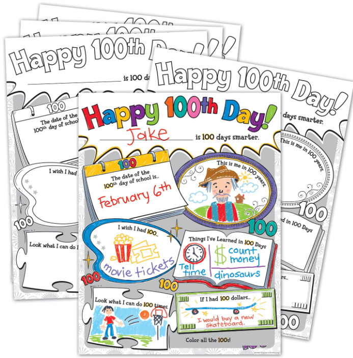 100th Day of School Poster Pack | All Grades Classroom