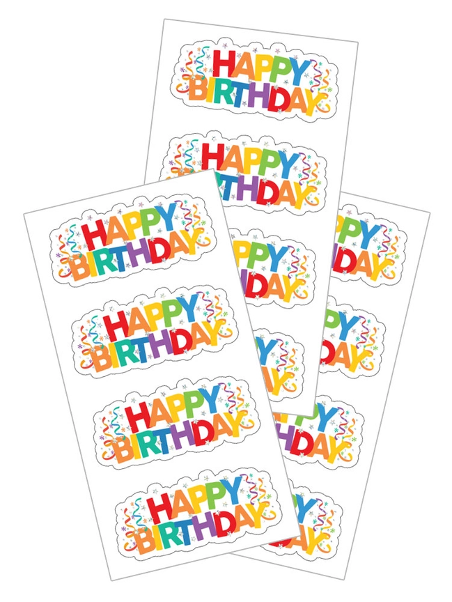 Happy Birthday Stickers