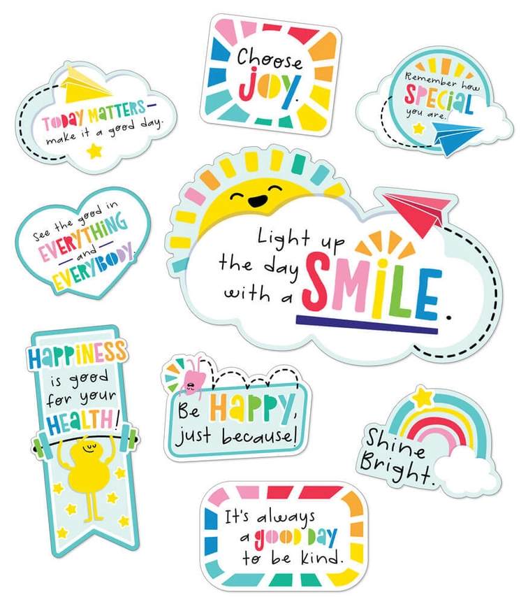 Happy Place Motivational Bulletin Board Set