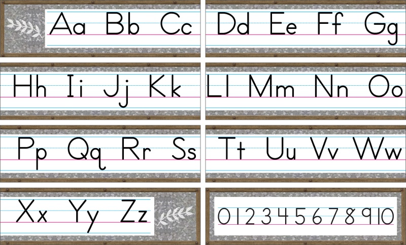 Home Sweet Classroom Traditional Printing Mini Bulletin Board Set