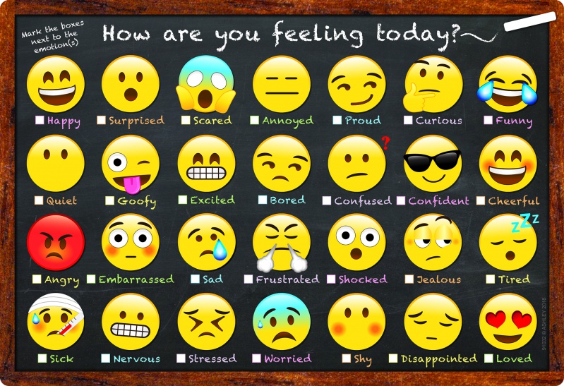 Feelings Chart for Social Emotional Learning | All Grades