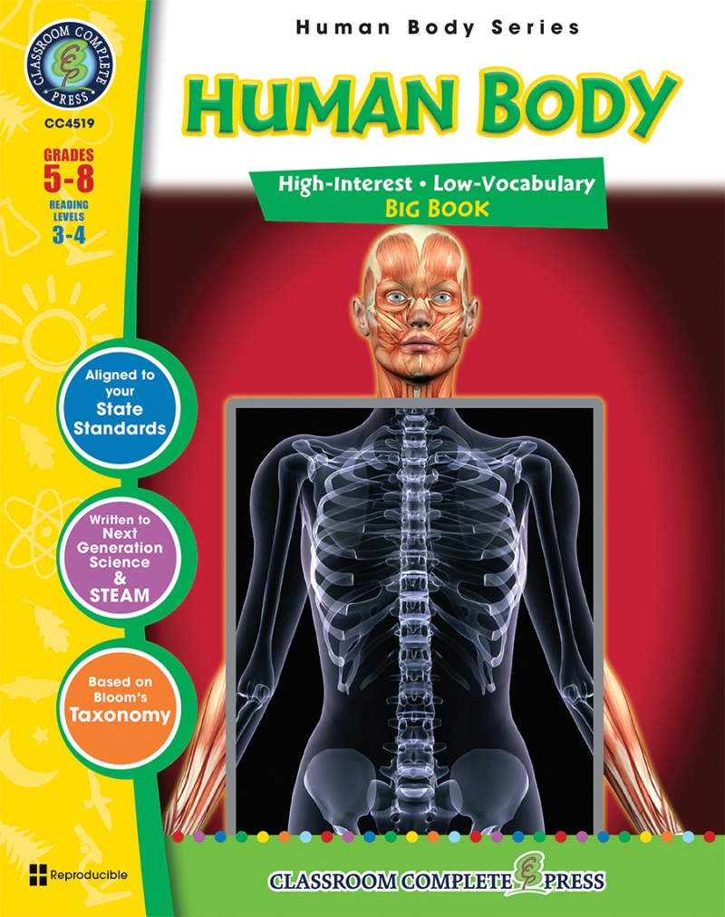 Human Body Big Book for Middle School Science | Grades 5-8