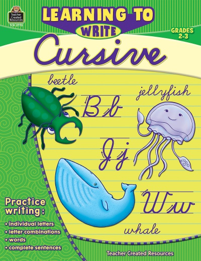 Learning to Write Cursive Grade 2-3 | Handwriting Practice Book
