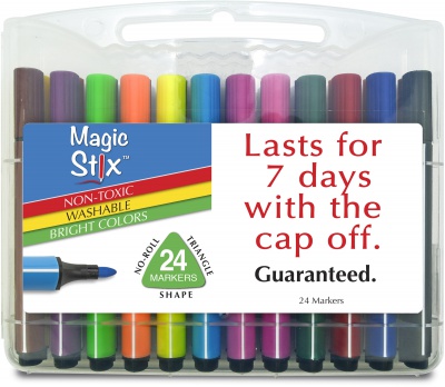 Magic Stix Tri Markers, 24 colors