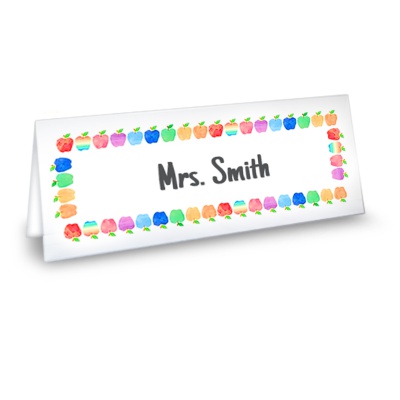 Blank Name Tent Cardstock for Classroom Organization | All Grades