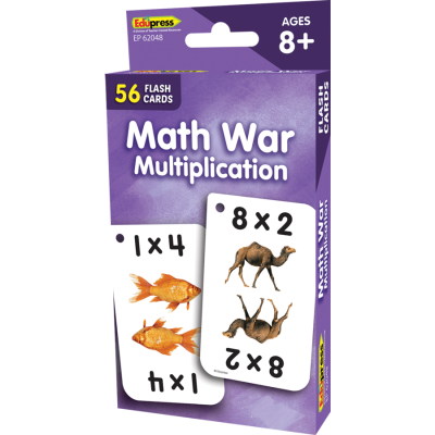 Math War Multiplication Flash Cards – Teacher Created Resources