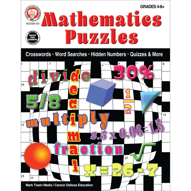 Mathematics Puzzles Workbook for Problem Solving | Grades 4+