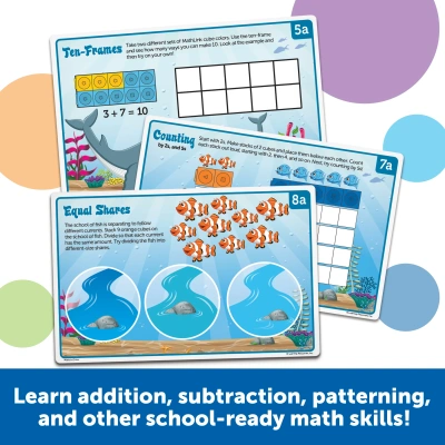 Mathlink Cubes Kindergarten Math Activity Set: Sea Adventures!