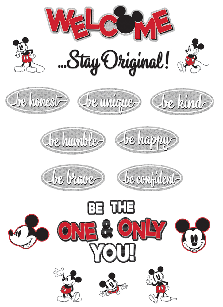 Mickey Mouse Throwback Stay Original Mini Bulletin Board Set